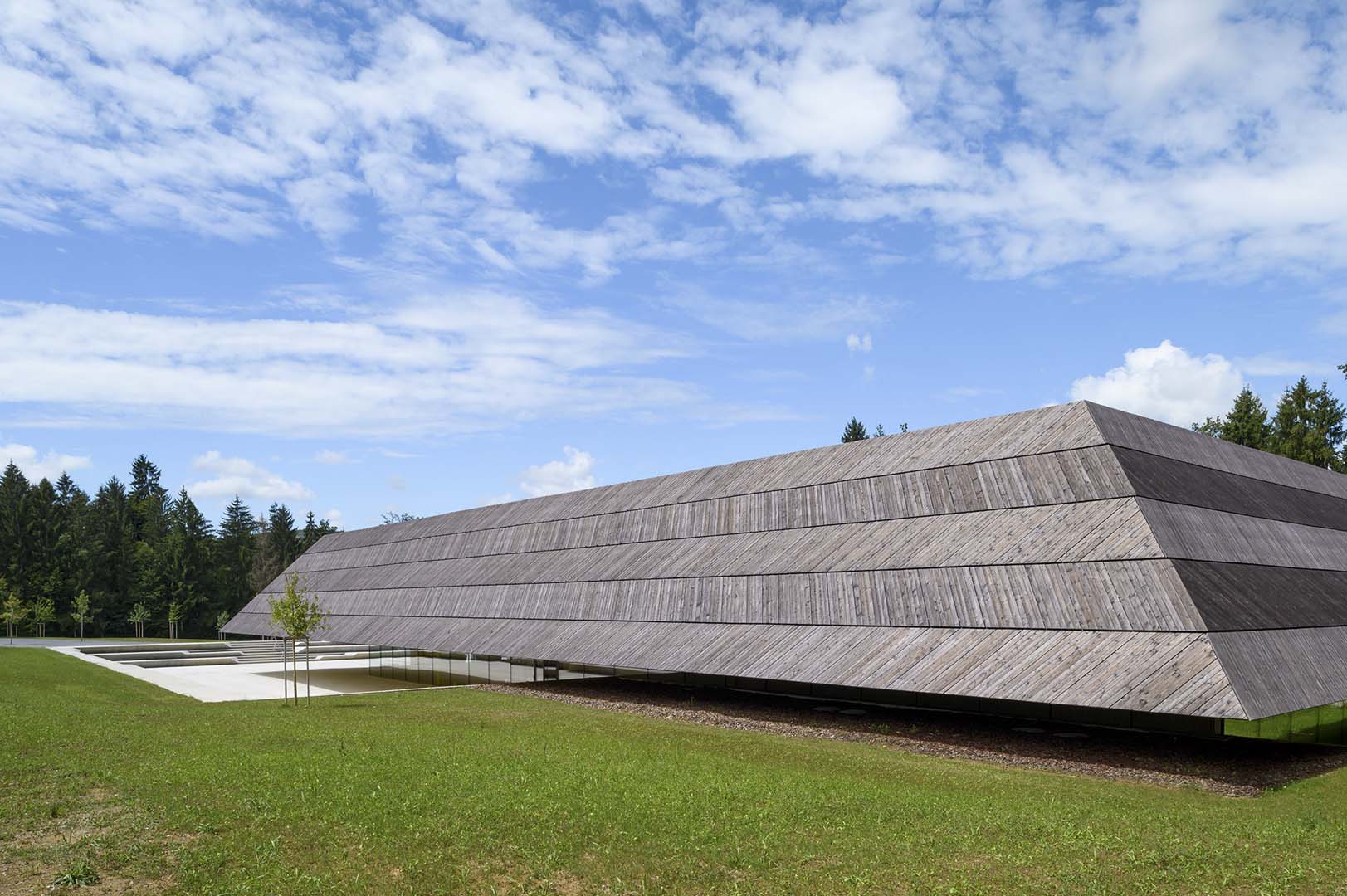 Cešca Vas Pool Complex: Harmonizing Nature and Architecture